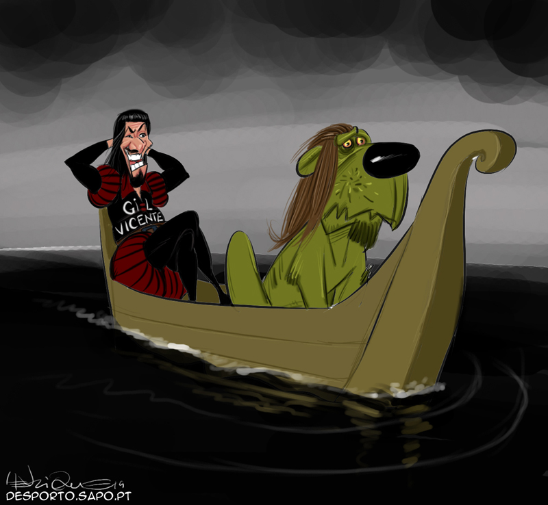 Auto da barca do inferno - HenriCartoon