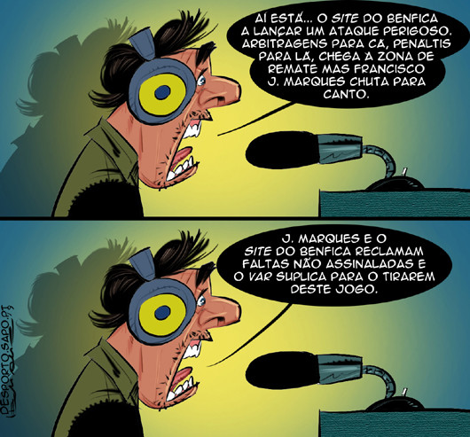 Relato do clássico - HenriCartoon