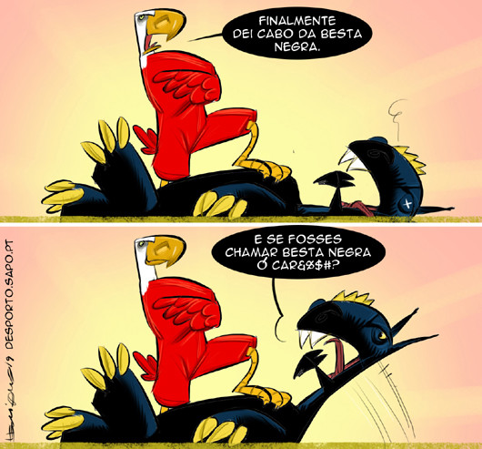 A besta negra - HenriCartoon